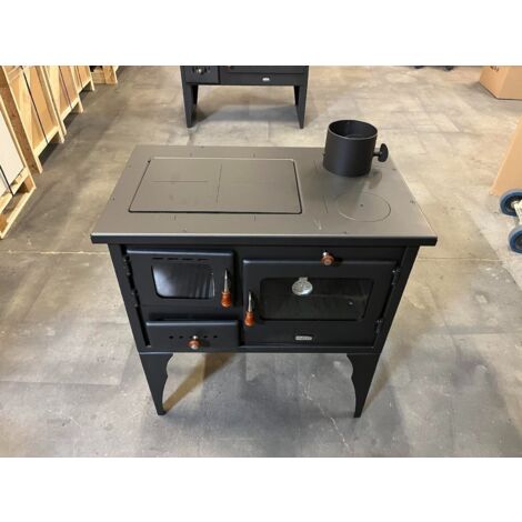 Cocina de leña Prity 1P34L con placa superior metálica - 10.1 kW, Potente y Funcional