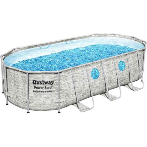 Bestway Set Piscina Power Steel Swim Vista Series 549x274x122 cm