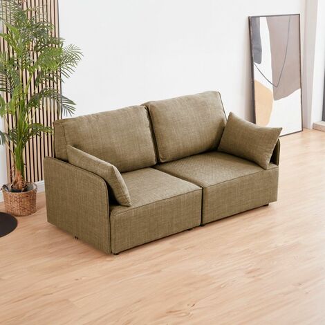 Sofá modular 2 plazas con brazos Cubiq Beige (ancho) x 93cm (alto)