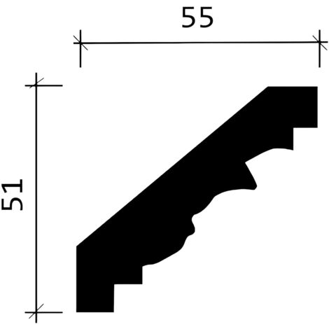 Eckleiste PROFHOME 150195 Zierleiste Stuckleiste Neo-Klassizismus-Stil ...
