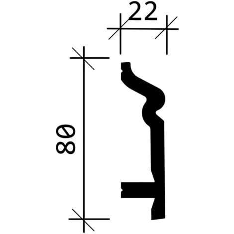 Skirting 653107 Profhome Base Moulding Baseboard Decorative Moulding ...