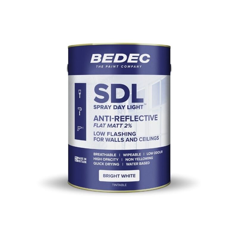 Bedec Spray Daylight Anti Reflective Paint - Flat Matt - Bright White ...