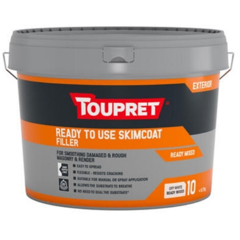 Toupret Ready To Use Exterior Skimcoat Filler - 10L