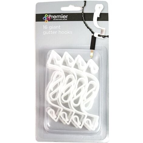 Premier Giant Gutter Hooks 16 Piece For Christmas Lights