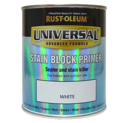 Rust-Oleum Universal All Surface Brush on Stain Block Primer Paint - 750ml