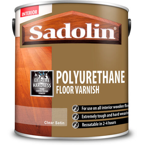 Sadolin Polyurethane Floor Varnish - Satin - 2.5L
