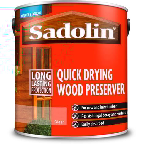 Sadolin Quick Dry Wood Preserver - Clear - 2.5L