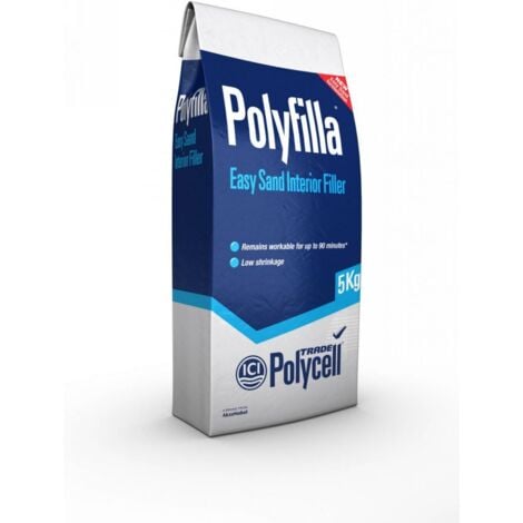 Polycell Trade Easy Sand Polyfilla - Interior Filler - 5 Kg