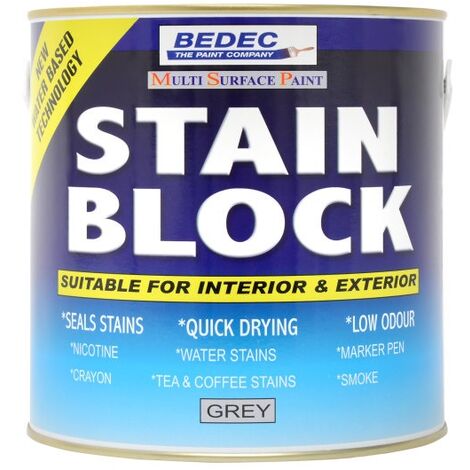 Bedec Stain Block Paint - Translucent Grey - 250ml