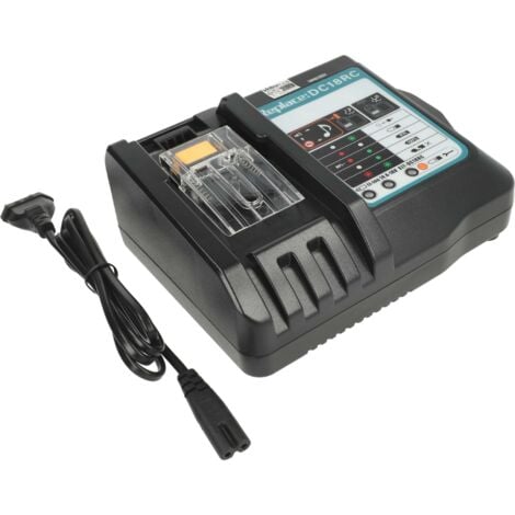 vhbw caricabatterie sostituisce Makita DC18, DC18RC, DC18SD per batterie Li-Ion di attrezzi
