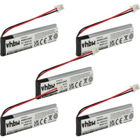 vhbw 5x batteria compatibile con Plantronics Calisto P620, P620-M, 620M ...