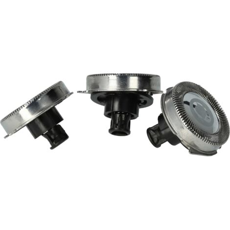 vhbw 6x testina di ricambio compatibile con Philips RQ3, RQ310, RQ330 ...