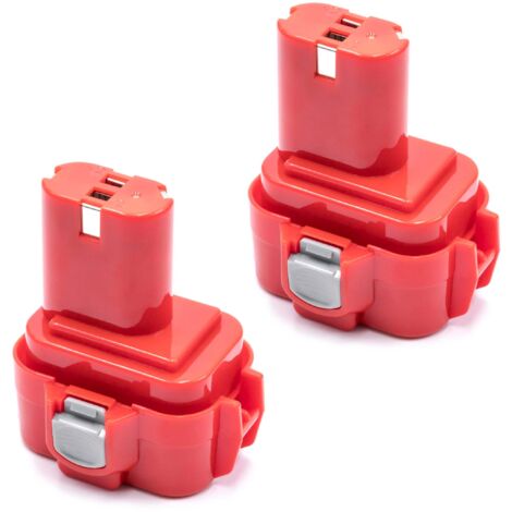 vhbw 2x batteria compatibile con Makita 6400D, 6400DW, 6221DW, 6221DWE ...