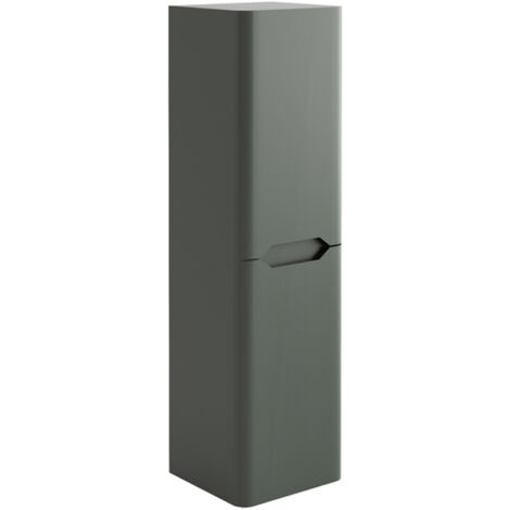 Orbit Ella Wall Hung 2-Door Tall Unit 350mm Wide - Matt Anthracite