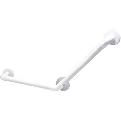 AKW 1900 Series 135 Degree Angled Grab Rail 457mm Length White