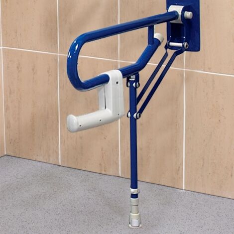 AKW 1800 Series Folding Grab Rail 765mm Length Blue
