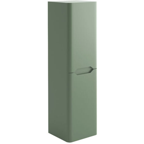 Orbit Ella Wall Hung 2-Door Tall Unit 350mm Wide - Matt Sage Green
