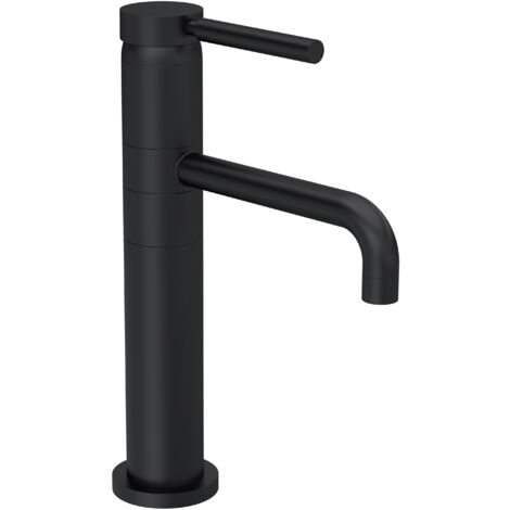 Hudson Reed Tec Tall Basin Mixer Tap - Matt Black