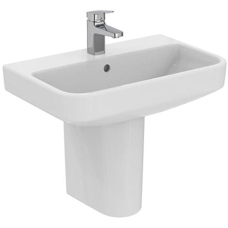 Ideal Standard I.Life S Compact Basin and Semi Pedestal 550mm Wide - 1 ...