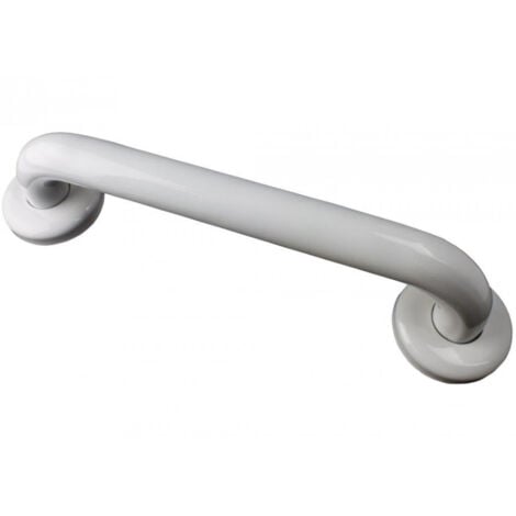 AKW Epoxy Coated Stainless Steel Grab Rail 300mm Length - White