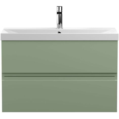 Hudson Reed Urban Wall Hung 2-Drawer Vanity Unit with Basin 3 Satin ...