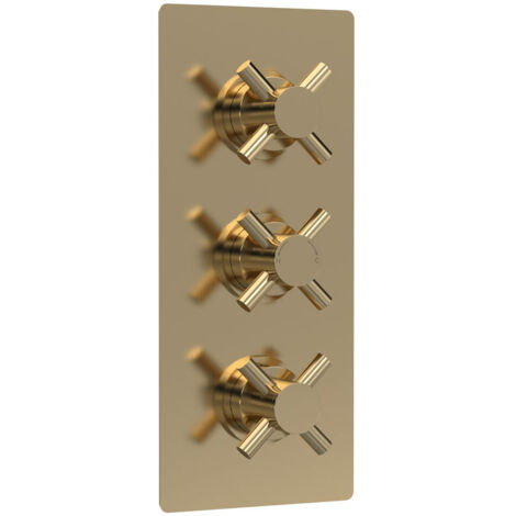 Hudson Reed Tec Crosshead Concealed Shower Valve Triple Handle ...