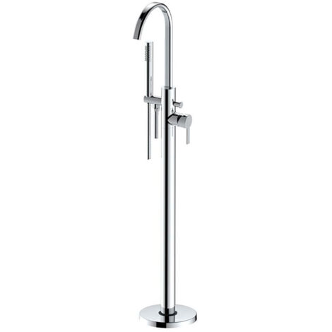 Signature Onyx Freestanding Bath Shower Mixer Tap with Shower Kit - Chrome