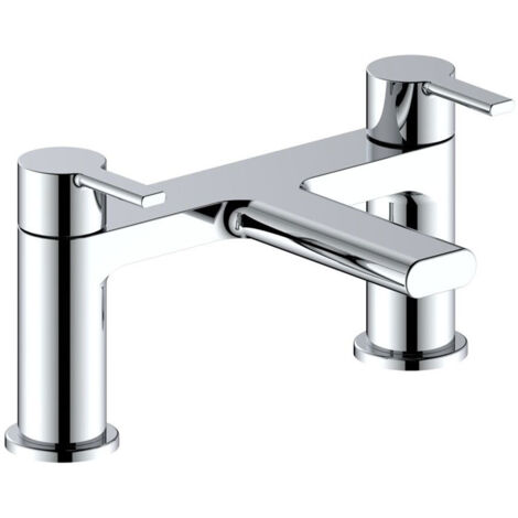 Signature Onyx Bath Filler Tap Pillar Mounted - Chrome
