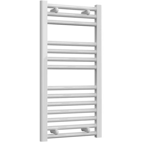Reina Diva White Electric Towel Rail 800mm High x 400mm Wide (+ Chrome ...
