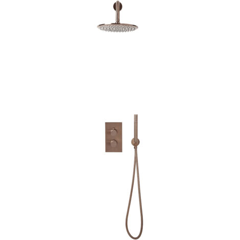 Orbit Core Thermostatic Concealed Mixer Shower with Shower Kit + Fixed ...