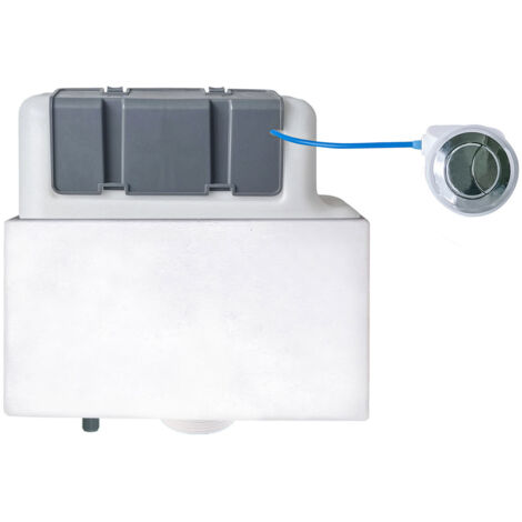 Signature Bottom Inlet Concealed Cistern with Chrome Push Button 320mm ...