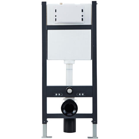 Orbit WC Toilet Frame and Concealed Cistern - White/Grey