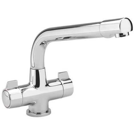 Sagittarius Contract Mono Kitchen Sink Mixer Tap Swivel Spout - Chrome