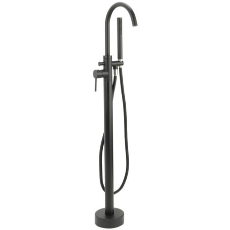 Sagittarius Ergo Mono Bath Shower Mixer Tap Freestanding - Black