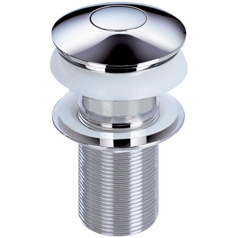 Sagittarius Centre Push Basin Waste Chrome - Unslotted (For Basins with ...