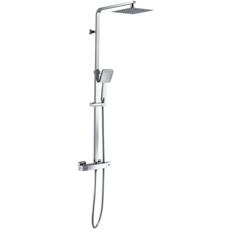 RAK Origin Thermostatic Square Bar Mixer Shower with Shower Kit + Fixed ...
