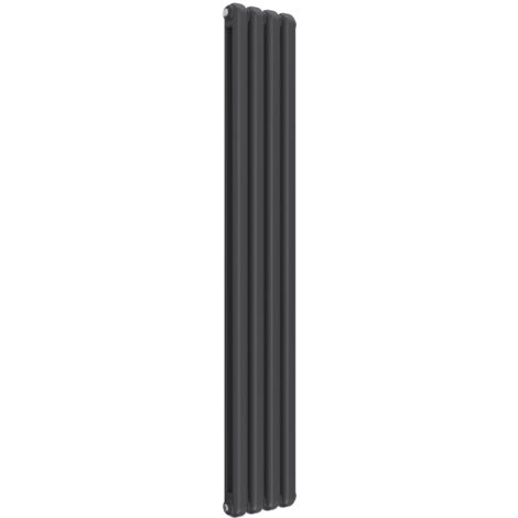 Reina Coneva Vertical Designer Radiator 1800mm H x 300mm W Anthracite