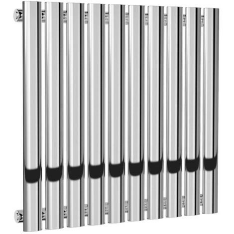 Reina Neva Designer Radiator 550mm H x 590mm W Single Chrome