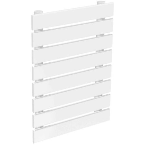 Reina Rione Single Designer Horizontal Radiator 550mm H x 400mm W White