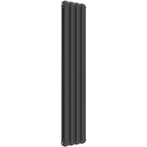 Reina Coneva Designer Vertical Radiator 1500mm H x 300mm W Anthracite