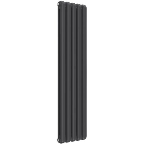 Reina Coneva Designer Vertical Radiator 1500mm H x 370mm W Anthracite