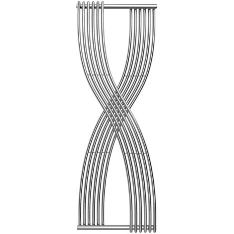 Reina Dimaro Designer Vertical Radiator 1760mm H x 620mm W Chrome