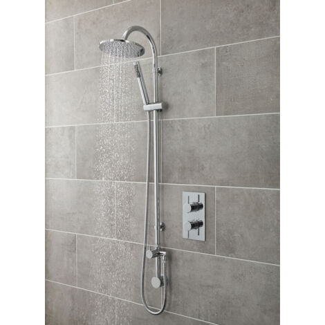 Hudson Reed Destiny Shower Kit with Outlet Elbow and Diverter - Chrome