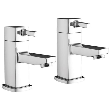 Orbit Zero Lever Basin Taps Pair - Chrome