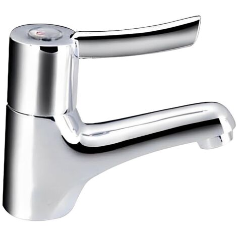 Sagittarius Contract Lever Sequential Basin Mixer Tap - Chrome