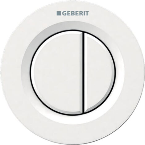 Geberit Type 01 Dual Flush Plate Button for 80mm Concealed Cistern - White