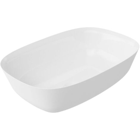 Signature Mineral Sit-On Countertop Basin 460mm Wide - 0 Tap Hole