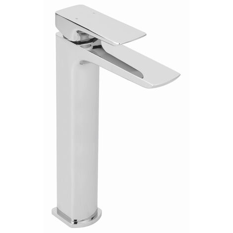 Sagittarius Ravenna Tall Basin Mixer Tap with Sprung Waste - Chrome