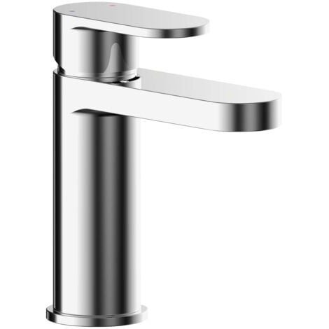 Nuie Binsey Mono Basin Mixer Tap with Push Button Waste - Chrome