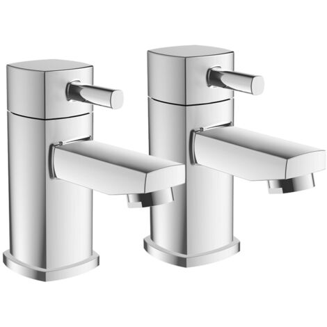 Signature Oscar Bath Taps Pair - Chrome